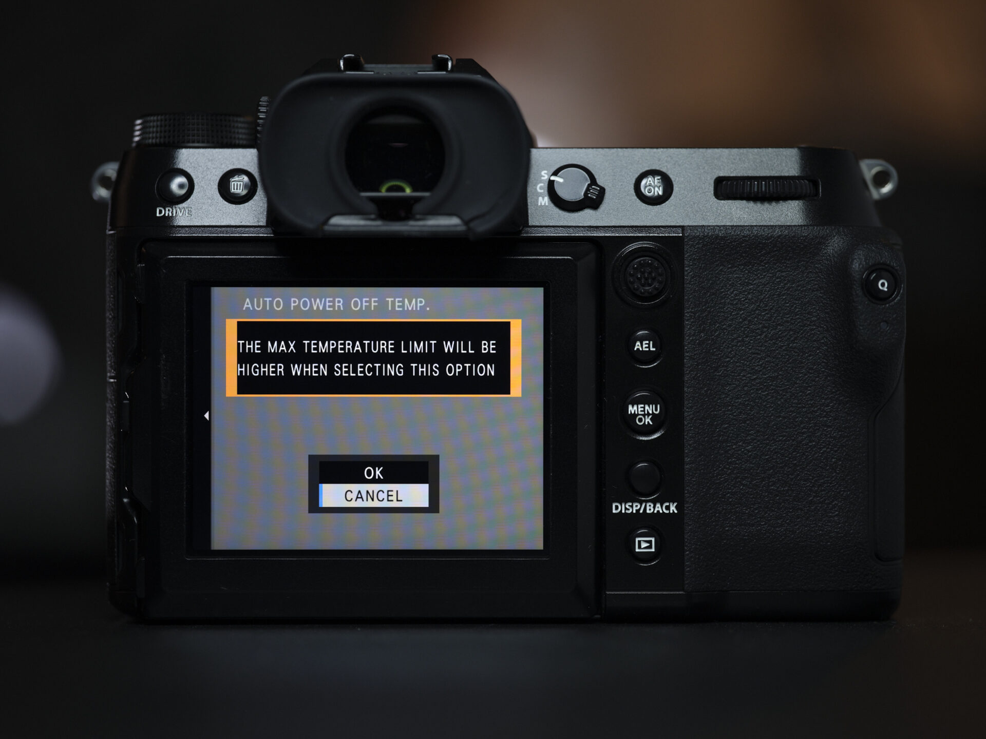 Fujifilm GFX Tip : Overheat Warning - Capture Integration